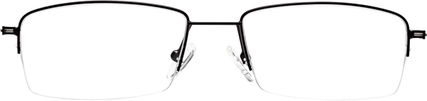 Gold Metal Oval Rimless Blue Light Glasses - 8587