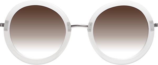 Transparent Glacier Grey Geek-Chic Oversized Round Gradient Sunglasses ...
