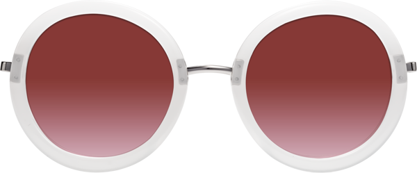 Transparent Glacier Grey Geek-Chic Oversized Round Gradient Sunglasses ...