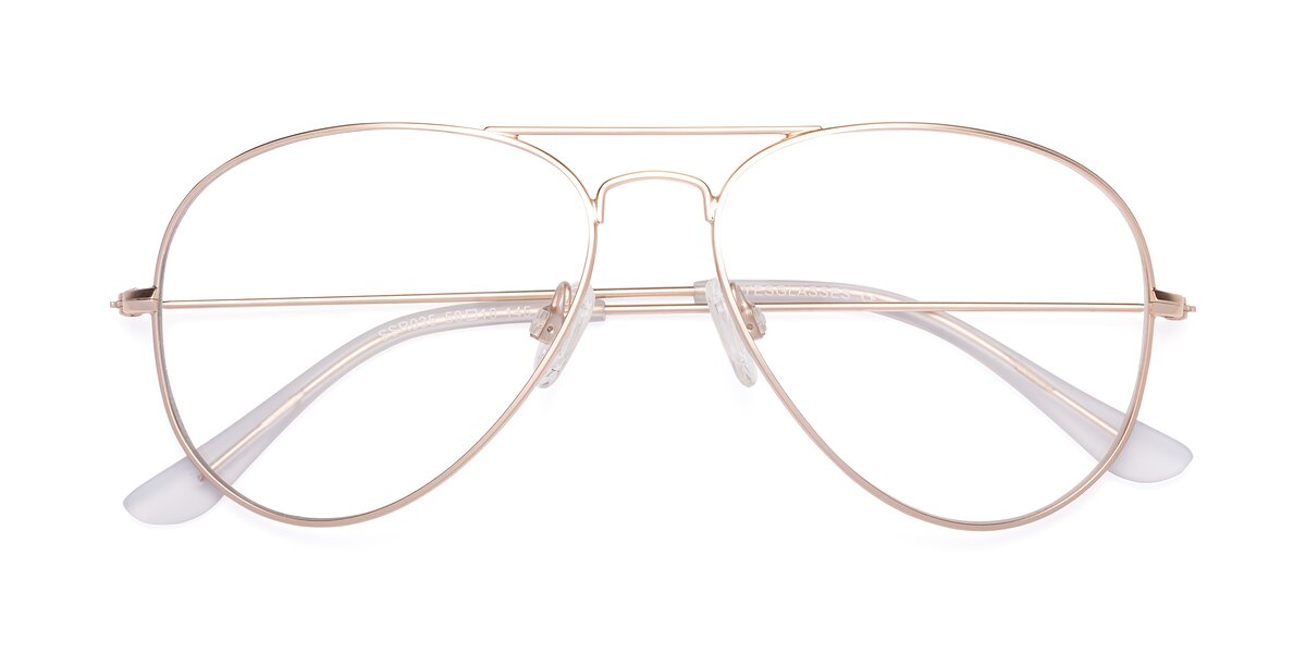 Gunmetal Classic Titanium Aviator Eyeglasses - 80060