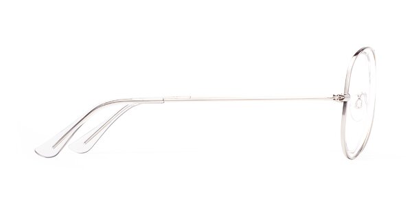 Silver Grandpa Thin Aviator Eyeglasses Yesterday