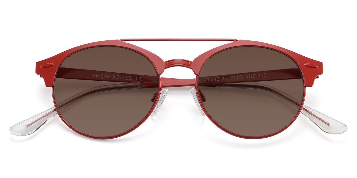 Black Double Bridge Low Bridge Fit Ultem Tinted Sunglasses with Blue ...