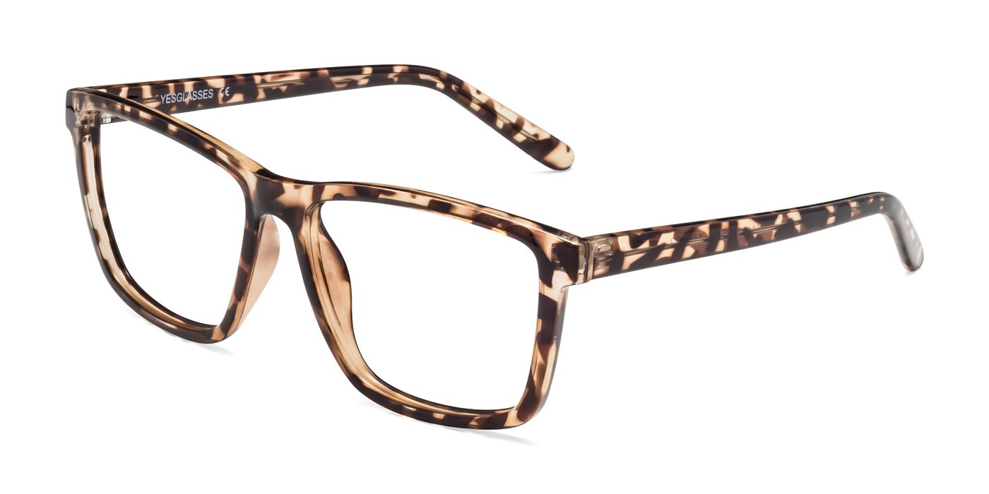 Tortoise Oversized Grandpa Square Eyeglasses - Sheldon