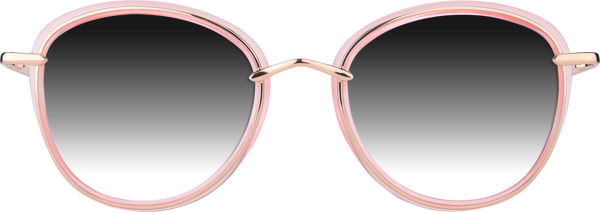 Transparent Pearl Pink Geek-Chic Oversized Round Gradient Sunglasses ...
