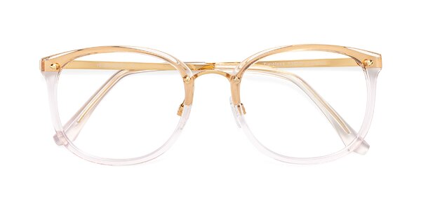 Black Retro-Vintage Thin Round Eyeglasses - Lemon