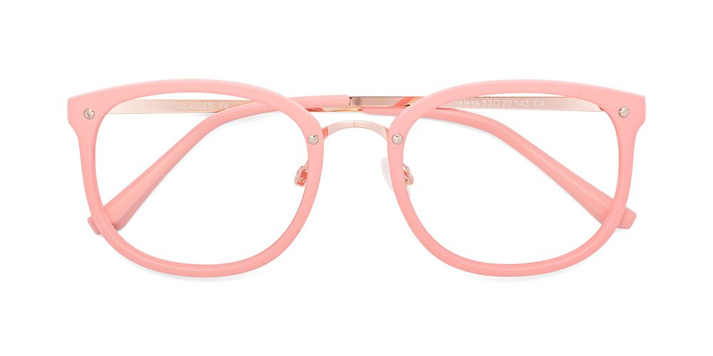Black Geek-Chic Oversized Round Eyeglasses - Bloom