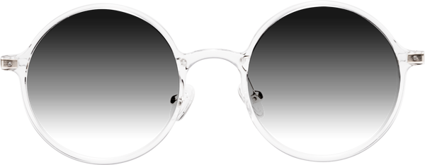 Black Retro-Vintage Round Rimless Gradient Sunglasses with Pink Sunwear ...