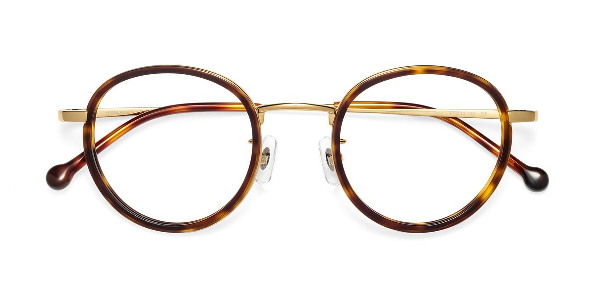 Black Geek-Chic Oversized Round Eyeglasses - Bloom