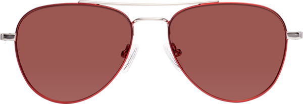 Red/Silver Lightweight Metal Aviator Tinted Sunglasses with Garnet ...
