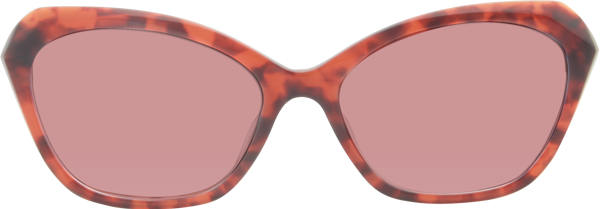 Floral Red Thick Butterfly Geometric Tinted Sunglasses with Medium ...
