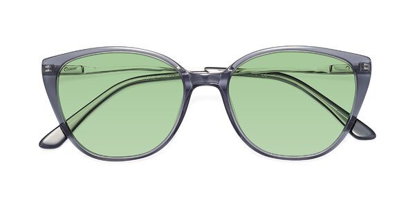 Light Blue Retro-Vintage Classic Acetate Tinted Sunglasses with Light ...