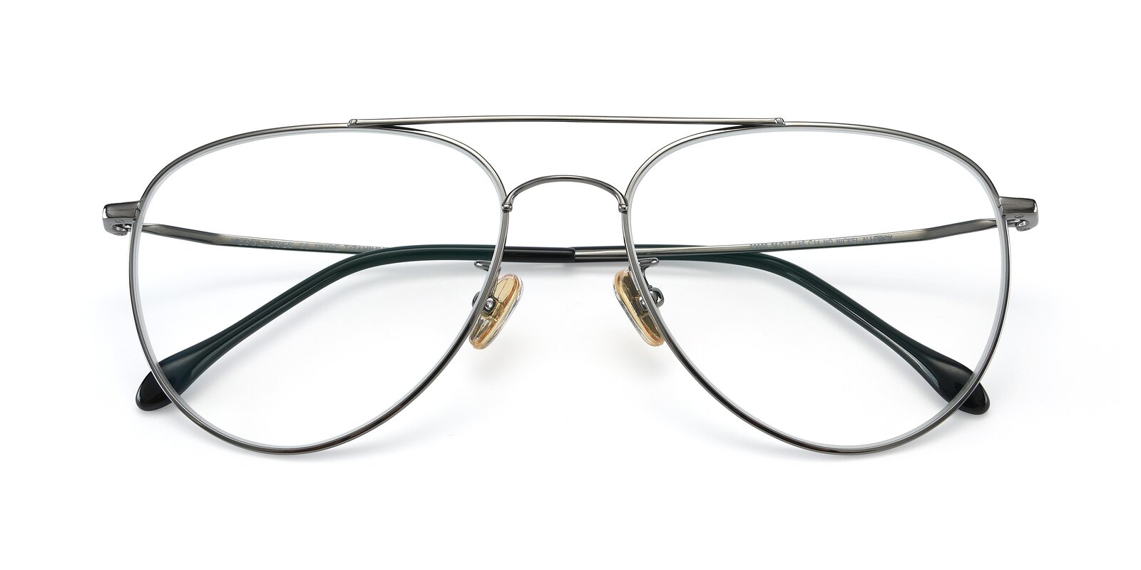 Gunmetal Classic Titanium Aviator Eyeglasses - 80060