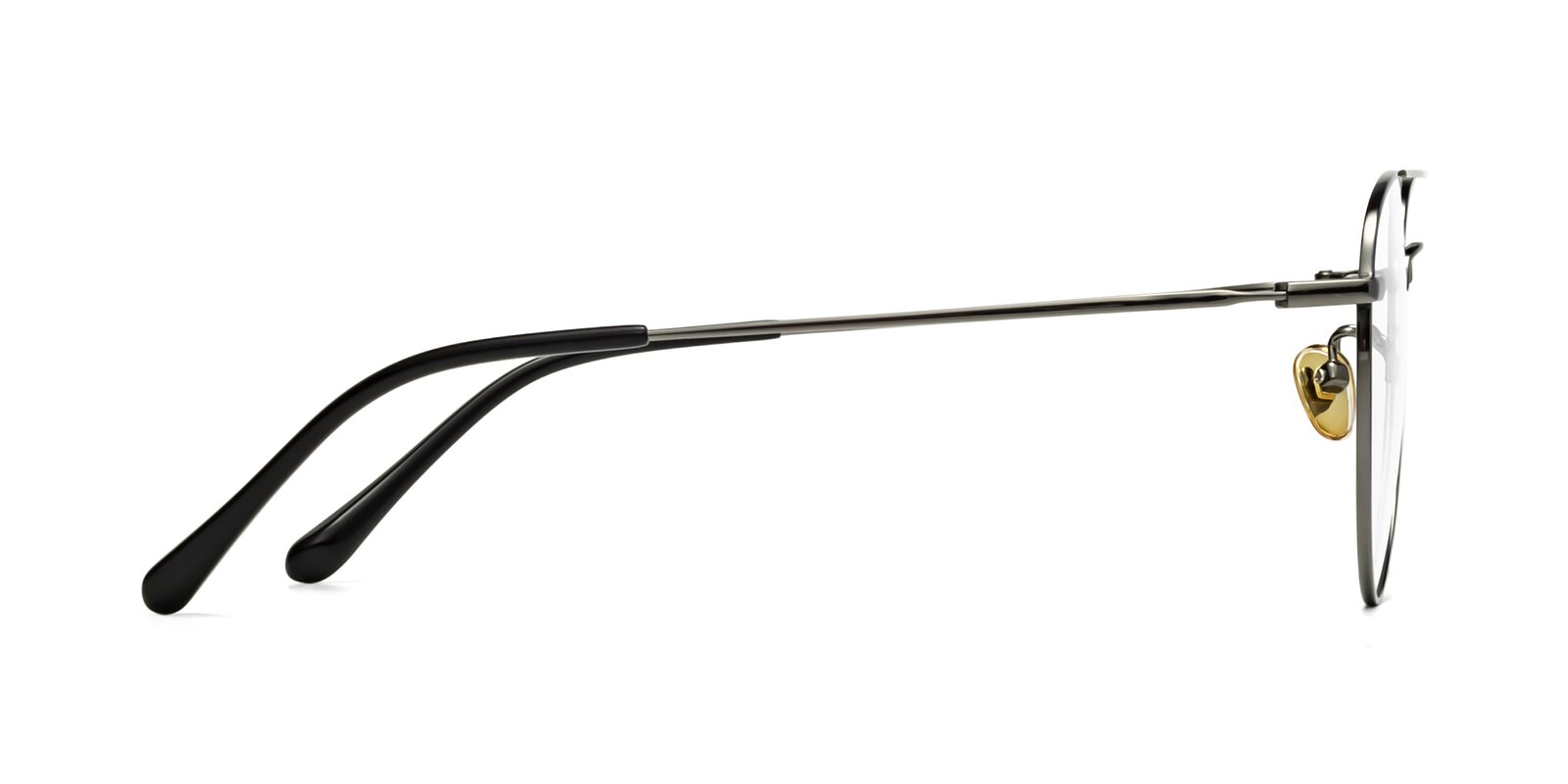 Gunmetal Classic Titanium Aviator Eyeglasses - Hindley