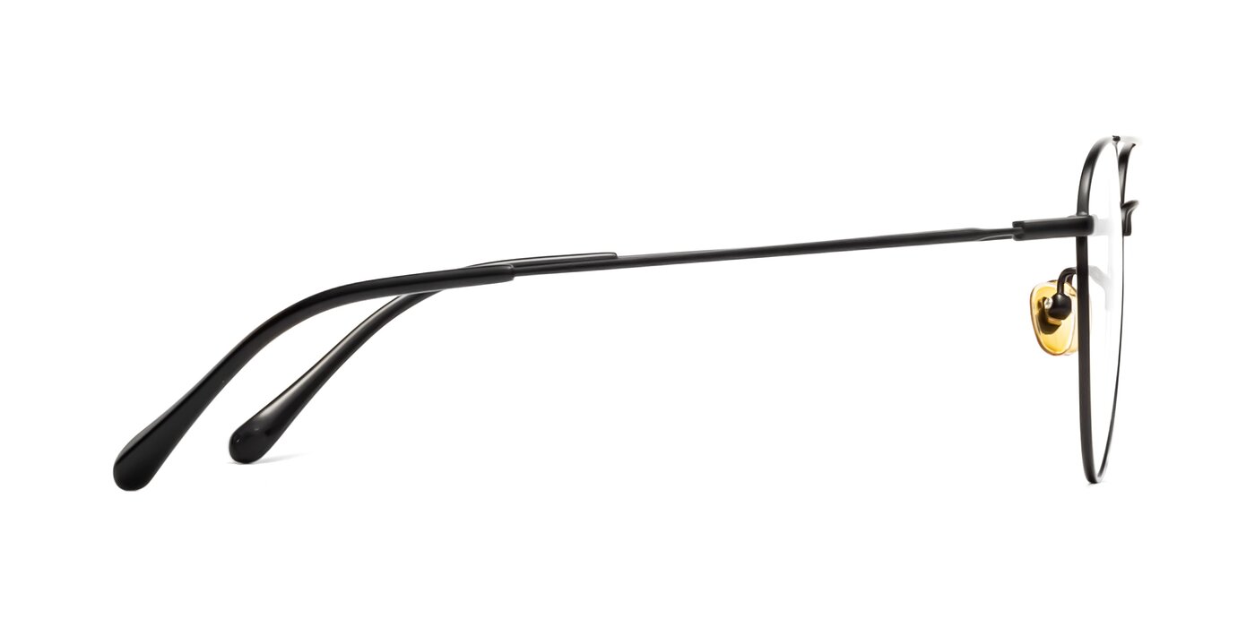 Black Classic Titanium Aviator Eyeglasses - Hindley