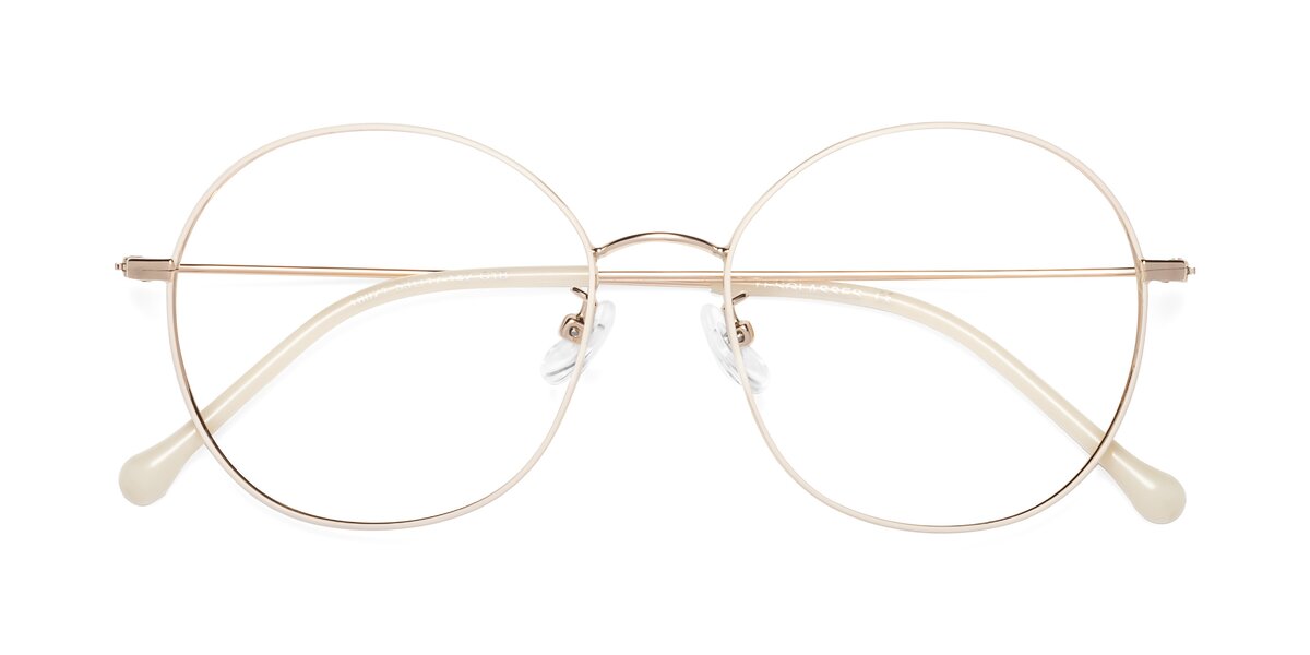 Silver Titanium Oval Rimless Eyeglasses - Sober