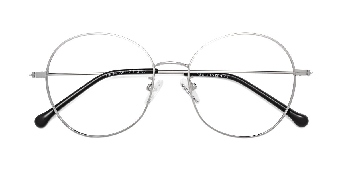 Silver Titanium Oval Rimless Reading Glasses - Sober