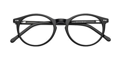 Black Retro-Vintage Classic Acetate Eyeglasses - Blaze
