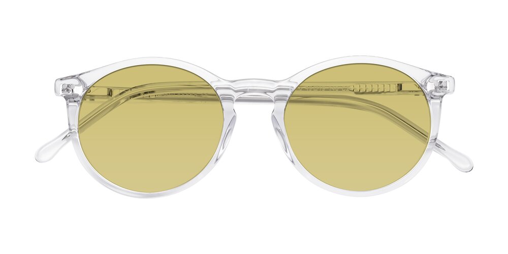Light Blue Retro-Vintage Classic Acetate Tinted Sunglasses with Light ...