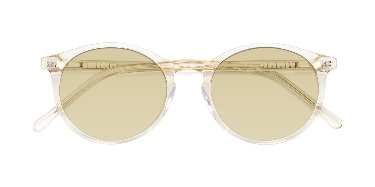 Light Blue Retro-Vintage Classic Acetate Tinted Sunglasses with Light ...