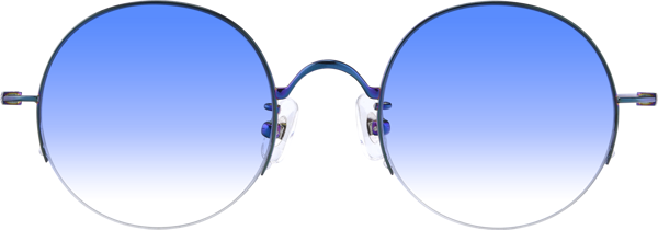 Transparent Pink Retro-Vintage Thin Round Gradient Sunglasses with ...