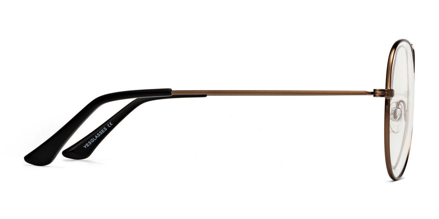 Copper Oversized Grandpa Aviator Eyeglasses - Paradise