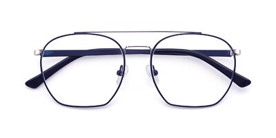 Gold Classic Metal Rectangle Eyeglasses - 9469