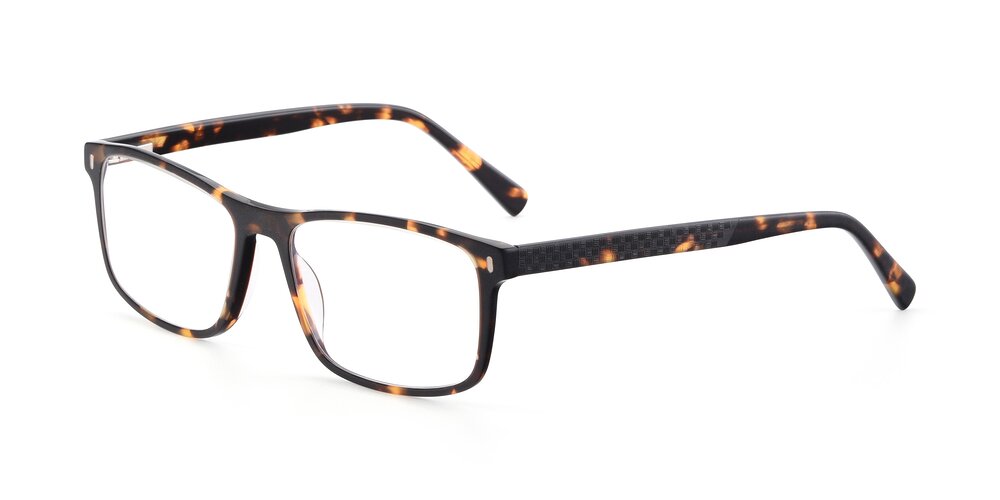 Tortoise Classic Acetate Rectangle Eyeglasses - 17474