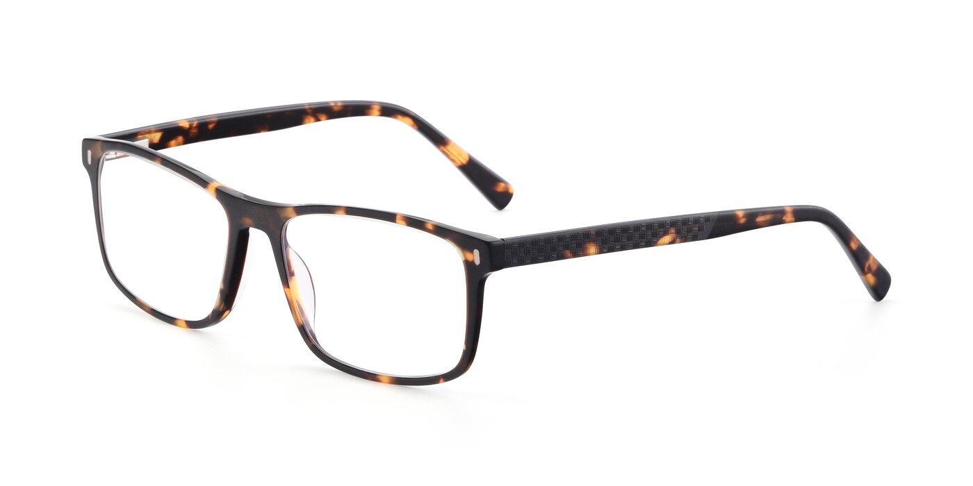 Tortoise Classic Acetate Rectangle Eyeglasses - 17474