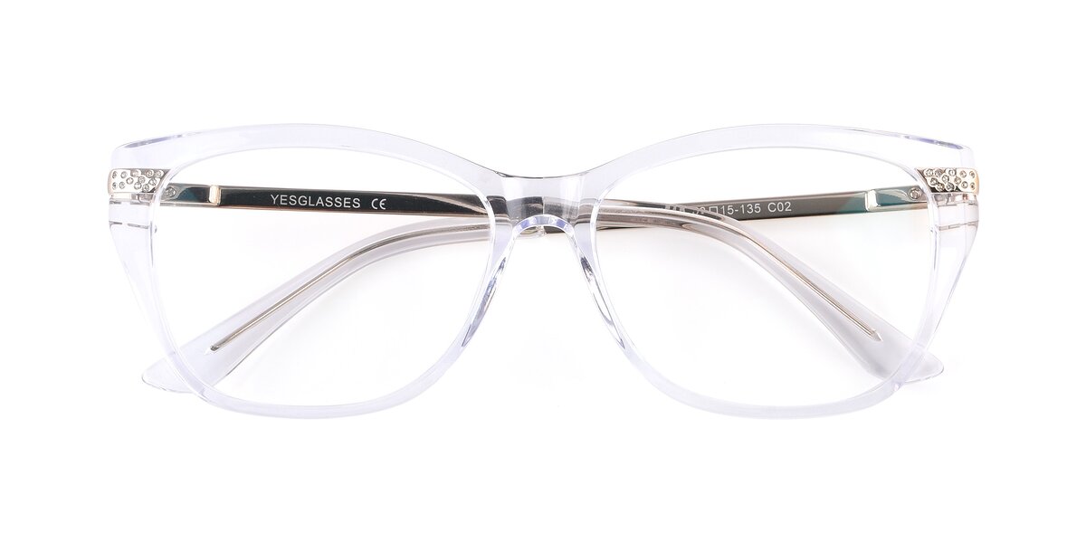 Honey Tortoise Retro-Vintage Acetate Cat-Eye Eyeglasses - 17485