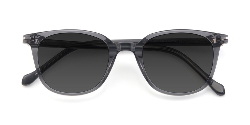 Light Blue Retro-Vintage Classic Acetate Tinted Sunglasses with Light ...