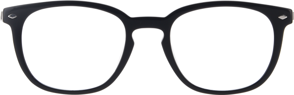 Black Horn Rimmed Acetate Square Eyeglasses 007