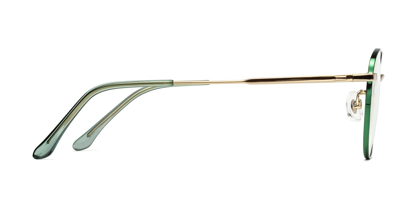 Green Oversized Titanium Square Eyeglasses - Tim