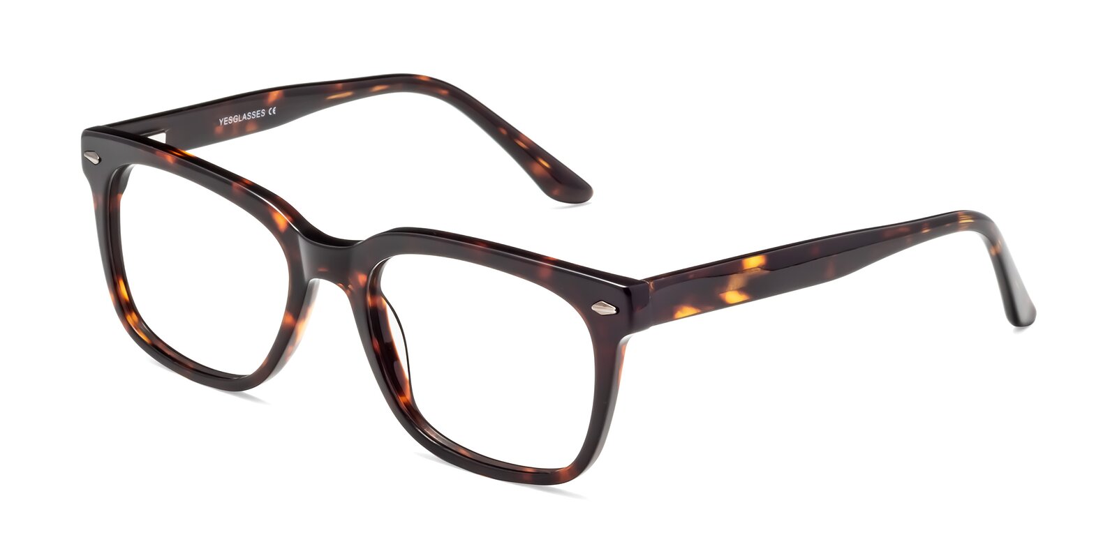 Tortoise Wide Horn Rimmed Acetate Eyeglasses 1052
