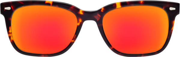 Red Tortoise Medium Thick Acetate Mirrored Sunglasses with Red Gold ...