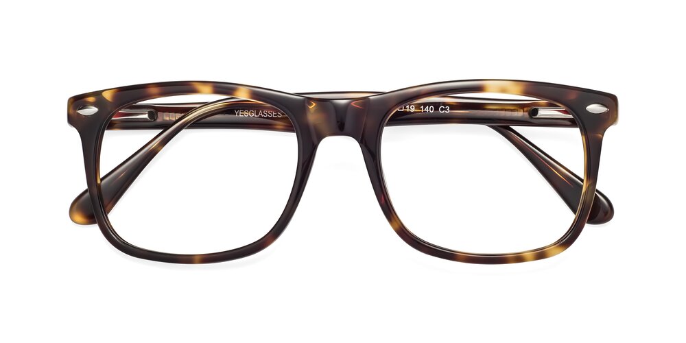 Clear Keyhole Bridge Acetate Square Eyeglasses - Vigor