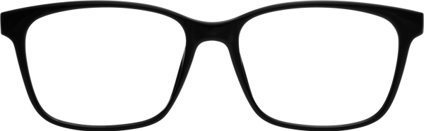 Black Low Bridge Fit TR90 Trapezoid Eyeglasses - Simplic