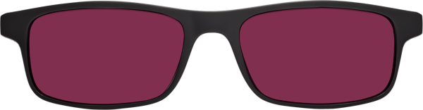 Matte Black Classic TR90 Rectangle Tinted Sunglasses with Wine Sunwear ...