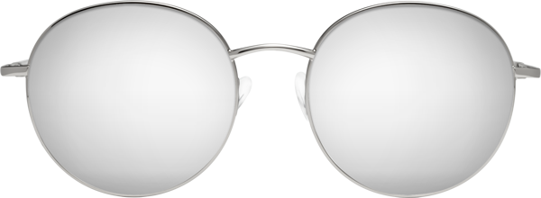 Silver Oversized Metal Round Mirrored Sunglasses with Silver Sunwear ...