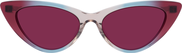 Transparent Gradient Purple Retro-Vintage Acetate Cat-Eye Tinted ...