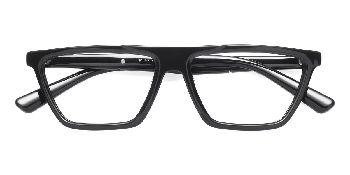 Tortoise Horn-Rimmed Oversized Square Eyeglasses - Campbell