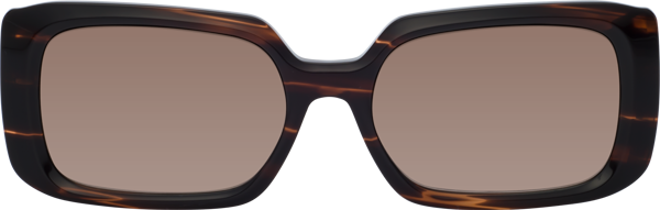 Deep Brown Geek-Chic Thick Acetate Tinted Sunglasses with Medium Brown ...