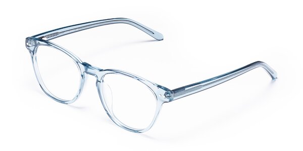 Light Blue Retro-Vintage Classic Acetate Eyeglasses - Blaze