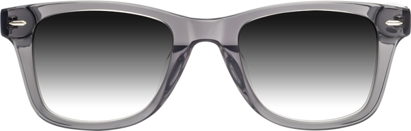 Gray/Dark Blue Medium Thick Trapezoid Gradient Sunglasses with Gray ...