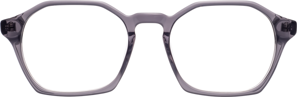 Translucent Gray Retro-Vintage Geometric Full-Rim Eyeglasses - Stoltz