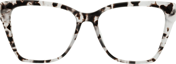 White Tortoise Medium Oversized Butterfly Eyeglasses - Swartz