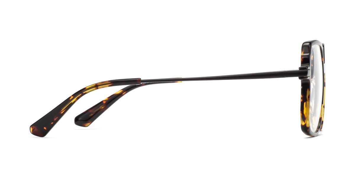 Tortoise Oversized Lightweight Square Eyeglasses - Darlene