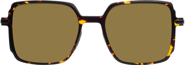 Tortoise Oversized Lightweight Square Polarized Sunglasses with Brown ...