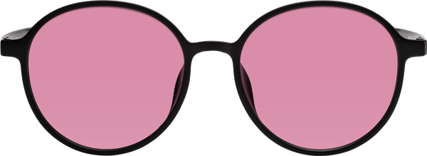 Matte Black Flexible Ultem Round Tinted Sunglasses with Medium Wine ...