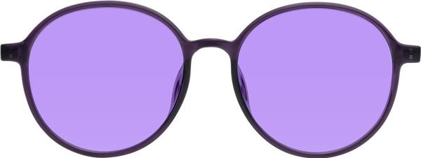 Purple Flexible Ultem Round Tinted Sunglasses with Medium Purple ...