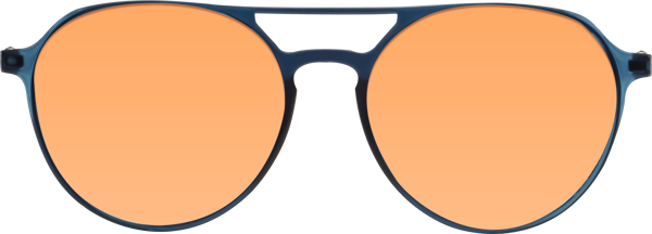 Blue Double Bridge Low Bridge Fit Ultem Tinted Sunglasses with Medium ...